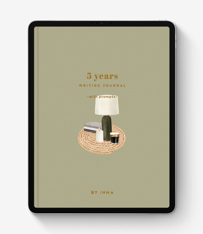 5-year digital journal iPad - 365 writing prompts book - BY INMA – By Inma