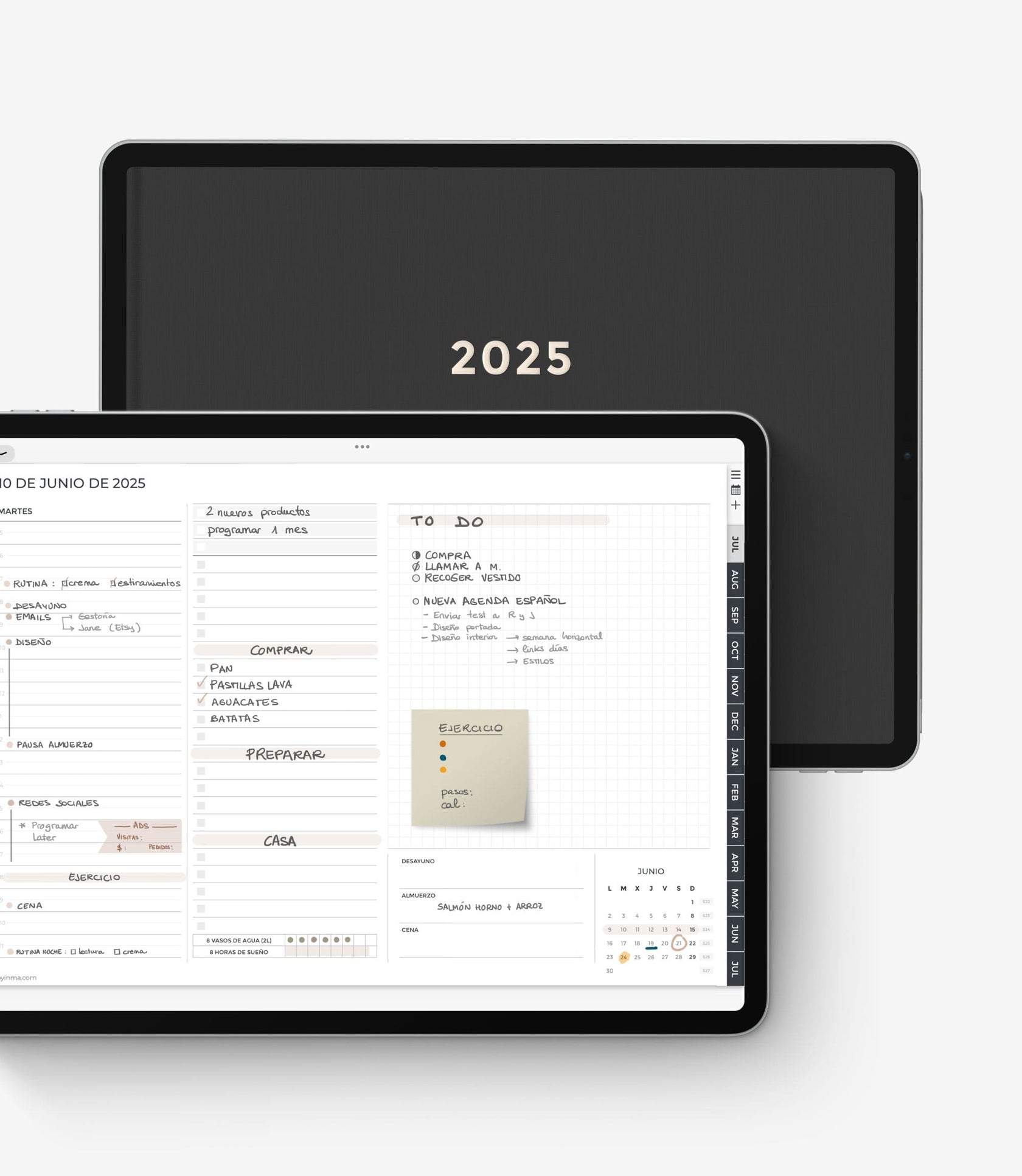 Agenda digital 2025 sencilla - Planificador para iPad - BY INMA – By Inma