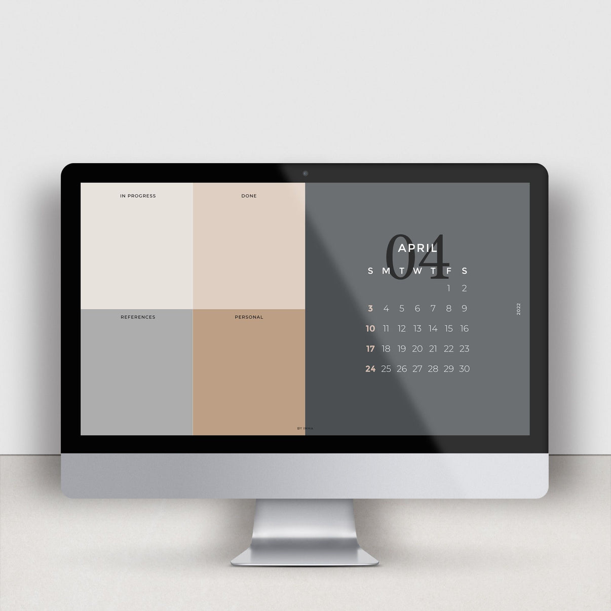 2026 desktop organizer wallpapers for Mac and Windows – By Inma