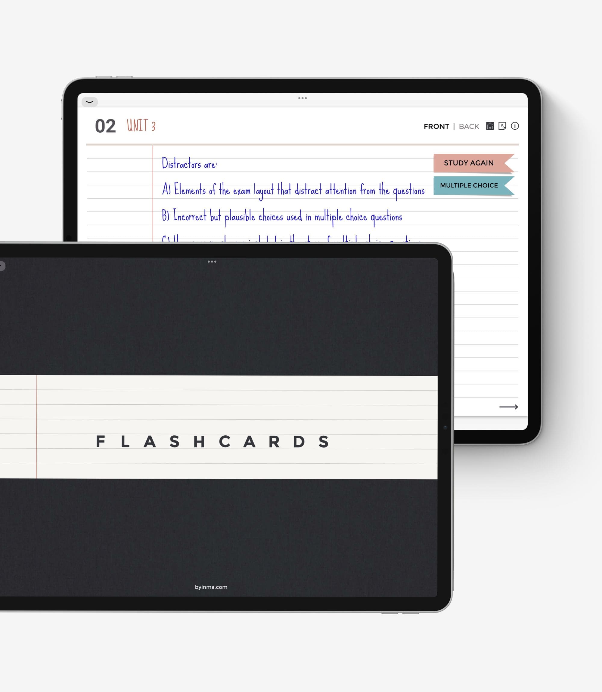 Digital Flashcards for iPad and tablets. Compatible with Goodnotes – By ...