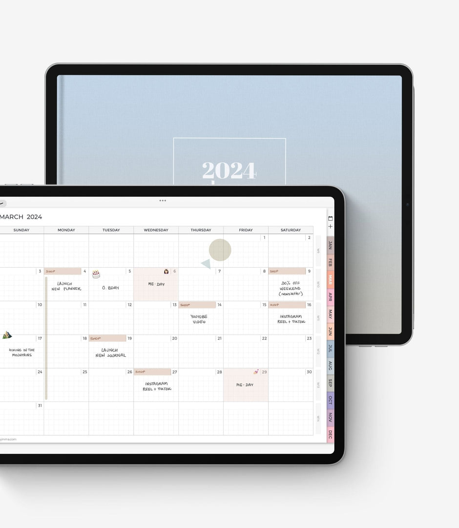 Modern and minimalist digital planners for iPad - BY INMA – By Inma