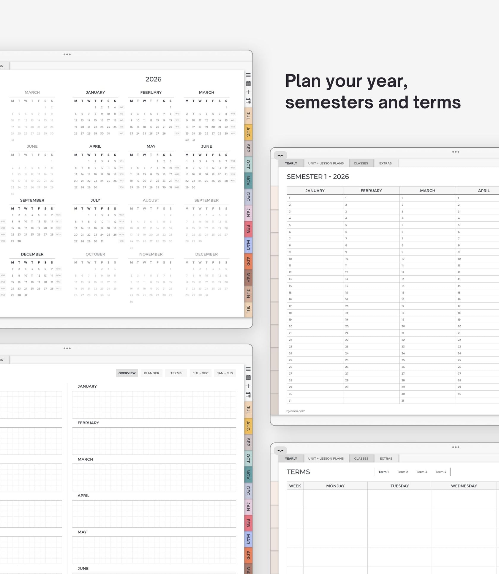 Digital planner for teachers 2025-2026. Lesson planner iPad - BY INMA ...