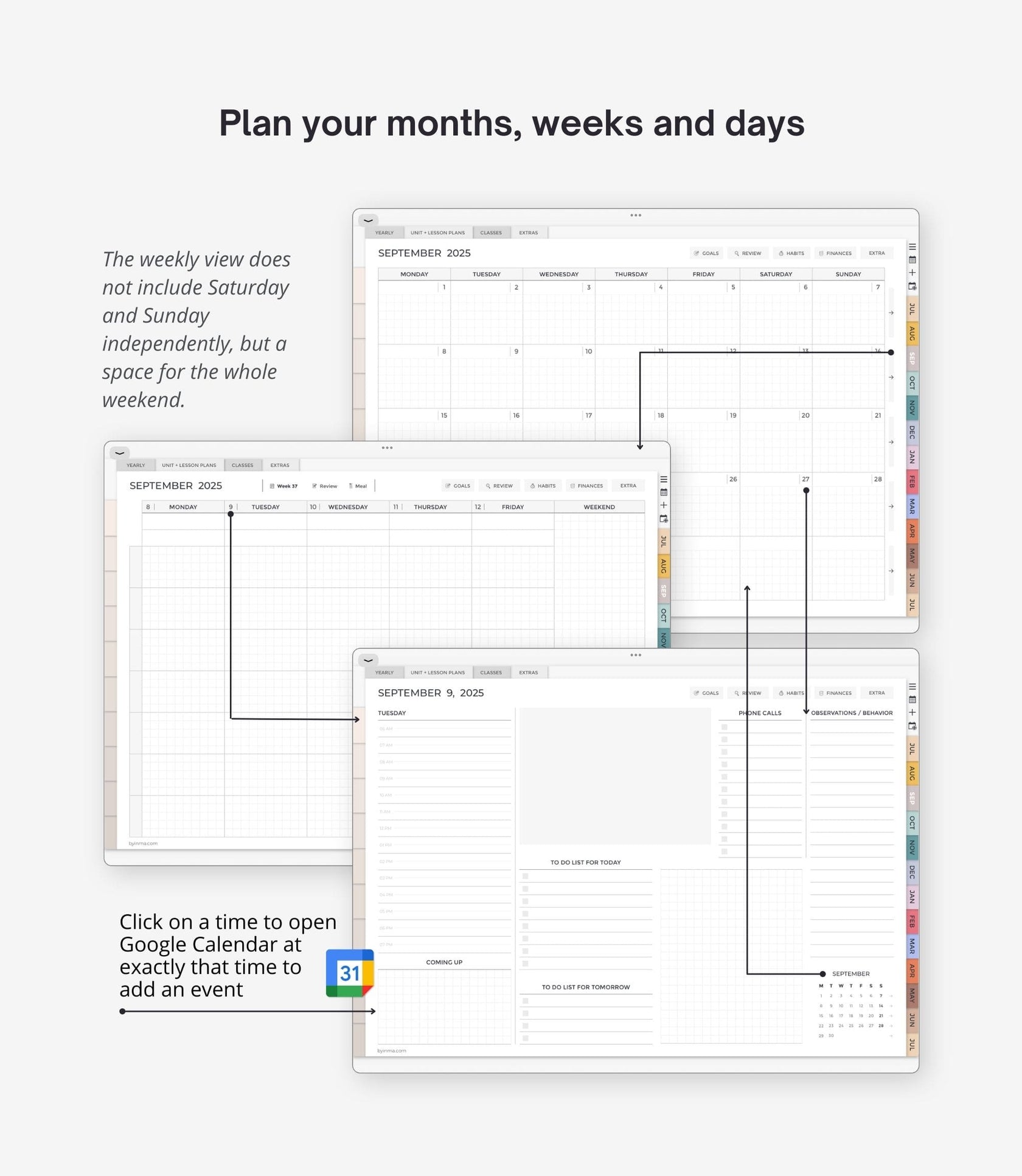 Digital planner for teachers 2025-2026. Lesson planner iPad - BY INMA ...