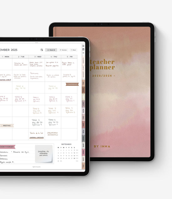 Teacher digital planner 2025-26. Lesson planner iPad - BY INMA – By Inma