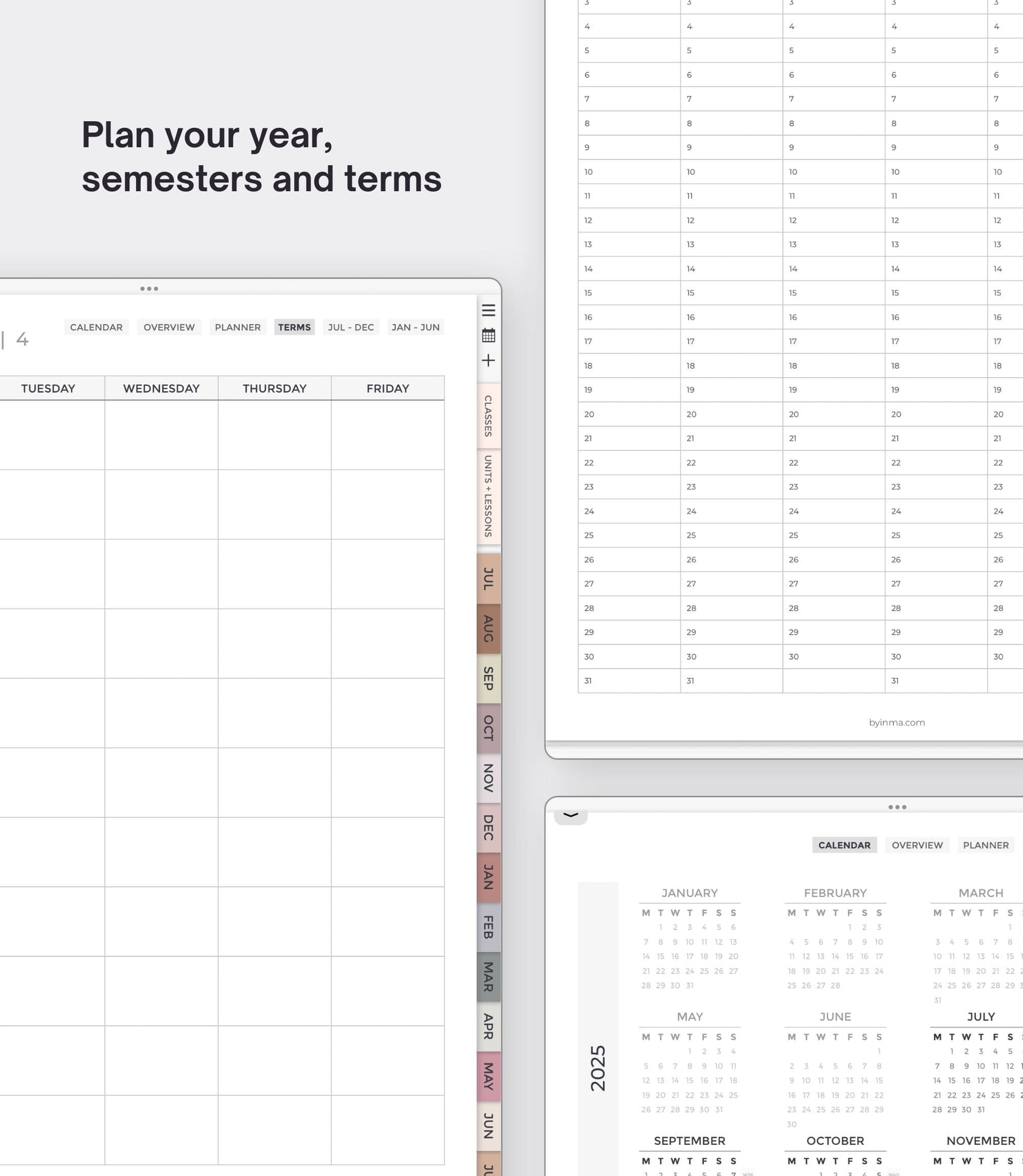 Teacher digital planner 2025-26. Lesson planner iPad - BY INMA – By Inma