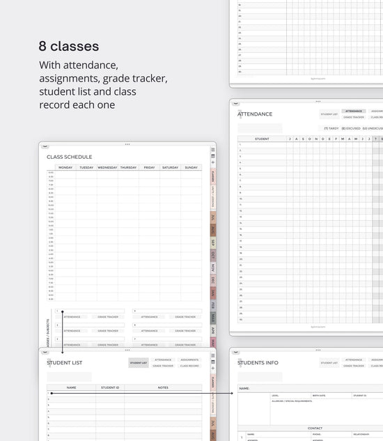 Teacher digital planner 2025-26. Lesson planner iPad - BY INMA – By Inma
