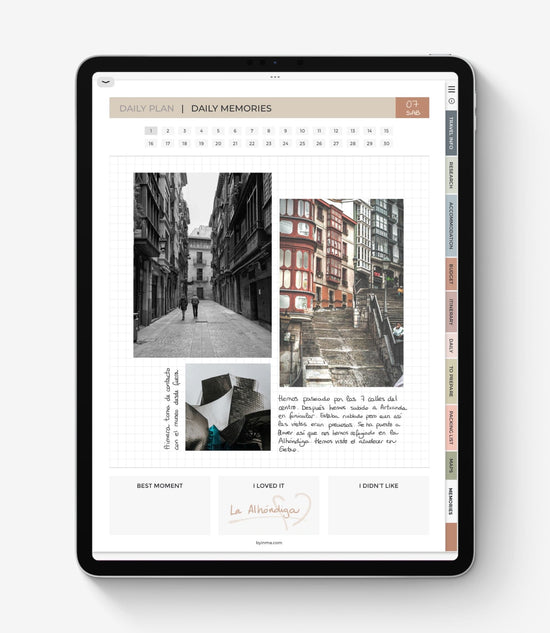 Digital travel planner and journal for iPad - BY INMA – By Inma
