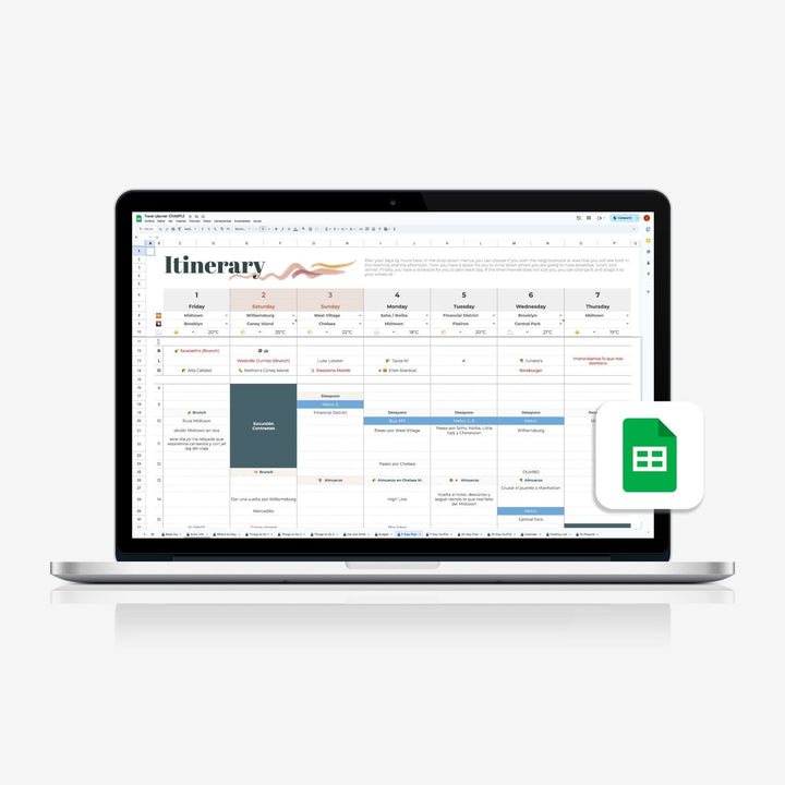 Google Sheets templates - Aesthetic spreadsheets - BY INMA – By Inma