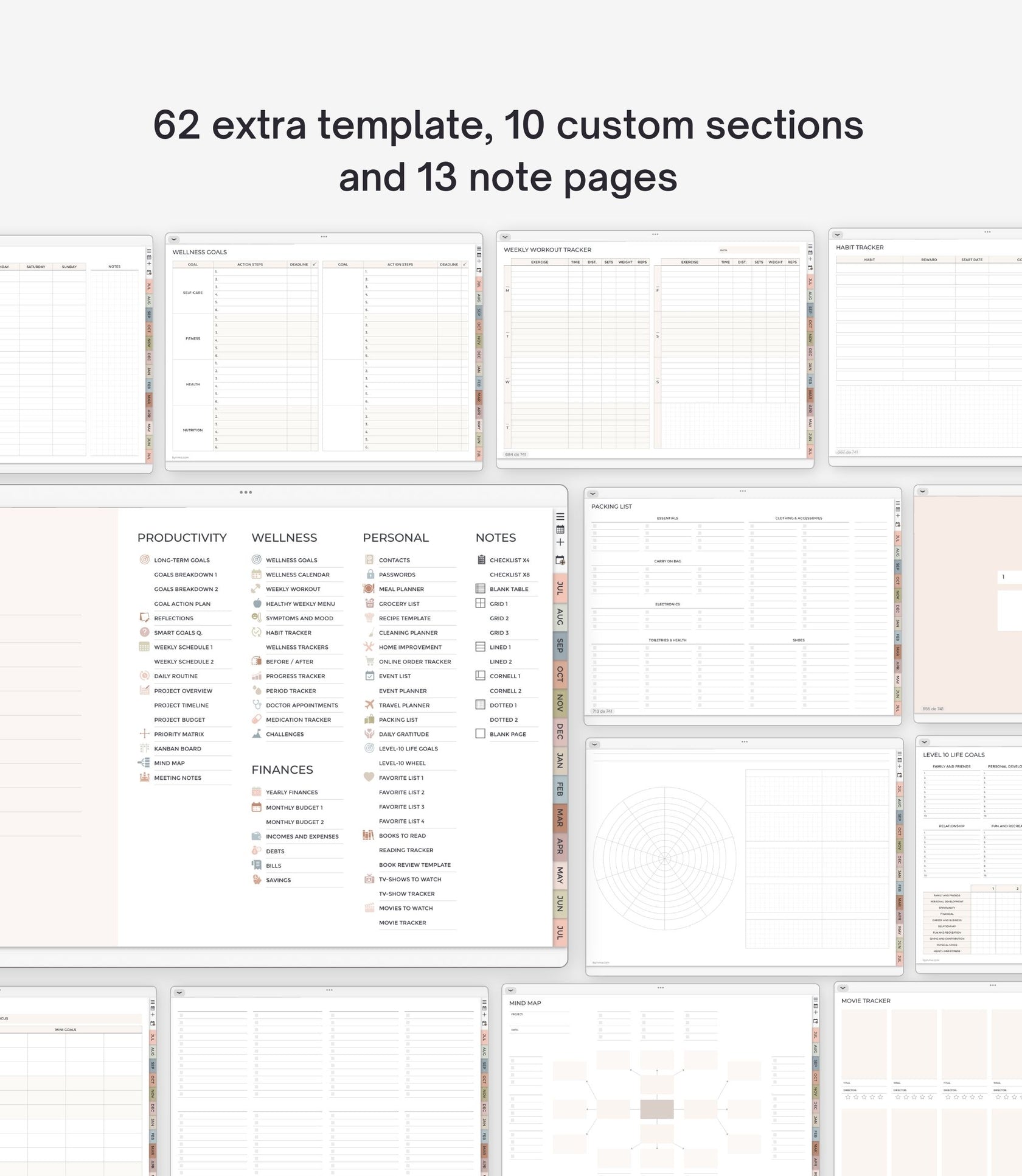 Mid year digital planner 25-26. Academic planner iPad - BY INMA – By Inma
