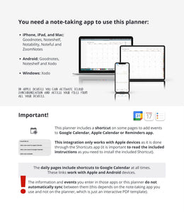 Mid year digital planner 25-26. Academic planner iPad - BY INMA – By Inma