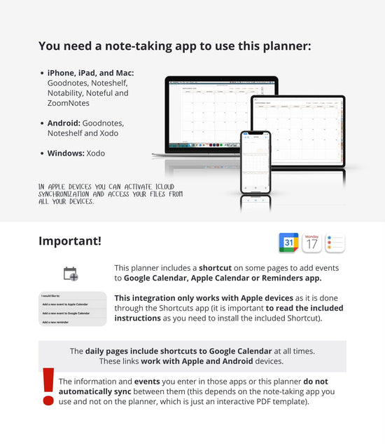 Mid year digital planner 25-26. Academic planner iPad - BY INMA – By Inma