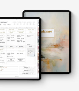 Undated digital planner for iPad and Goodnotes – By Inma