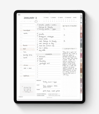 Undated digital planner for iPad and Goodnotes - BY INMA – By Inma