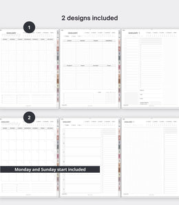 Undated digital planner for iPad and Goodnotes – By Inma