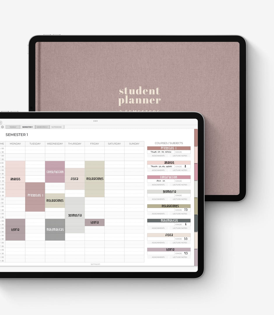 Modern and minimalist digital planners for iPad - BY INMA – By Inma