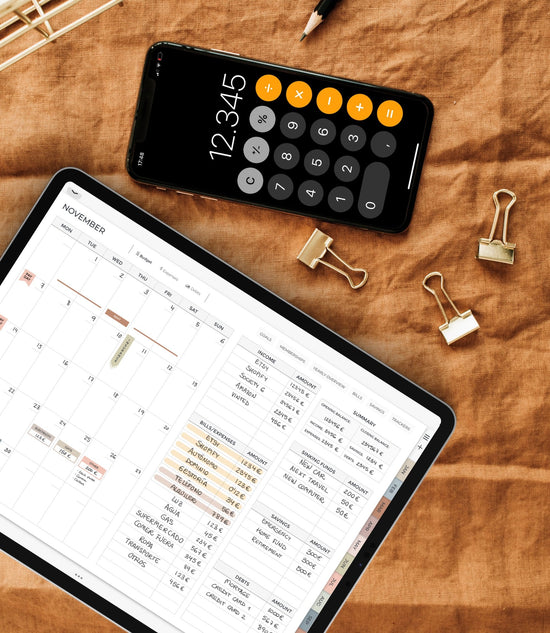 Digital budget and finance planner template for iPad - BY INMA – By Inma