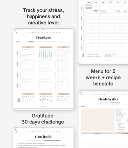 Digital self-care journal for iPad and Goodnotes app - BY INMA – By Inma