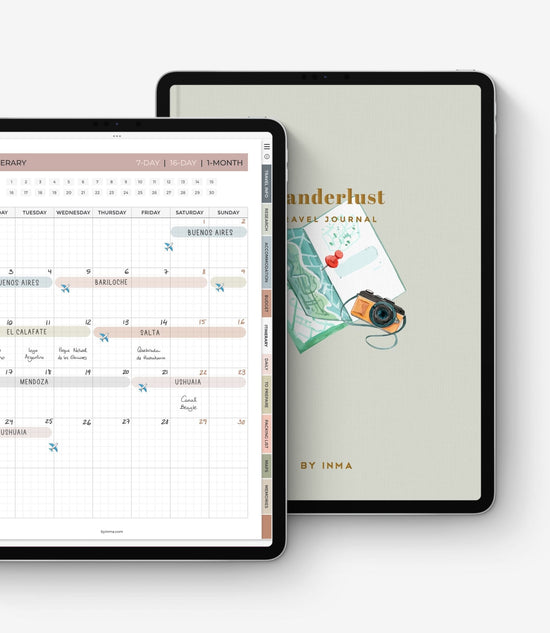Digital travel planner and journal for iPad - BY INMA – By Inma