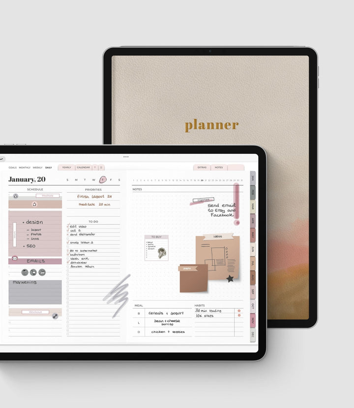 Modern and minimalist digital planners for iPad - BY INMA – By Inma