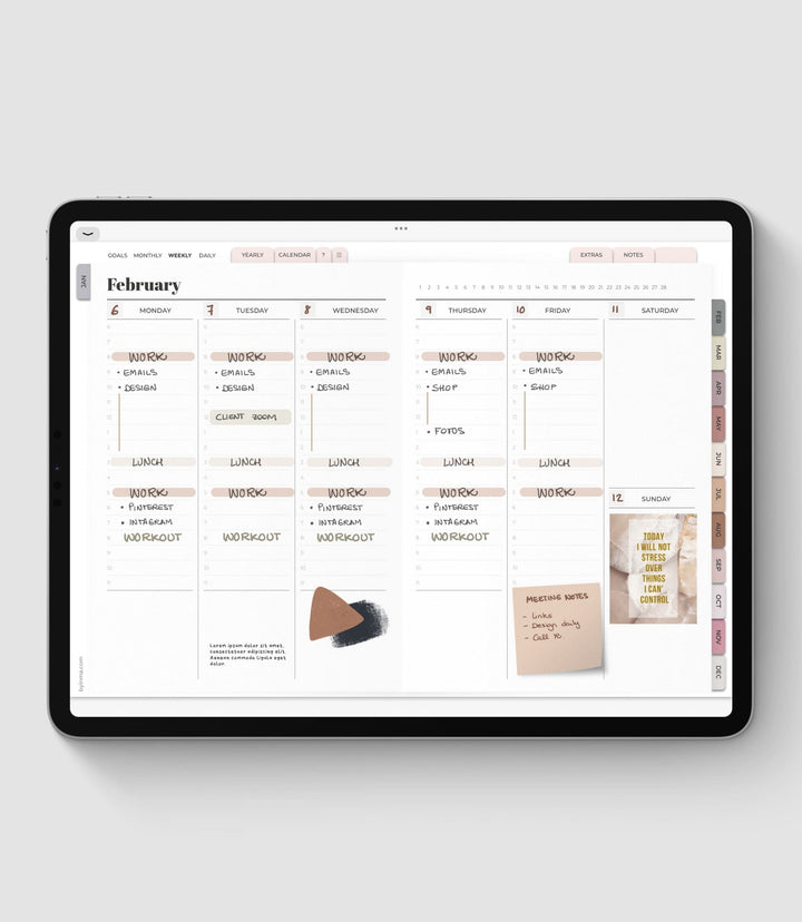 Modern and minimalist digital planners for iPad - BY INMA – By Inma