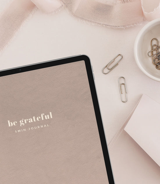 Digital gratitude journal for iPad - 5 minute journal - BY INMA – By Inma